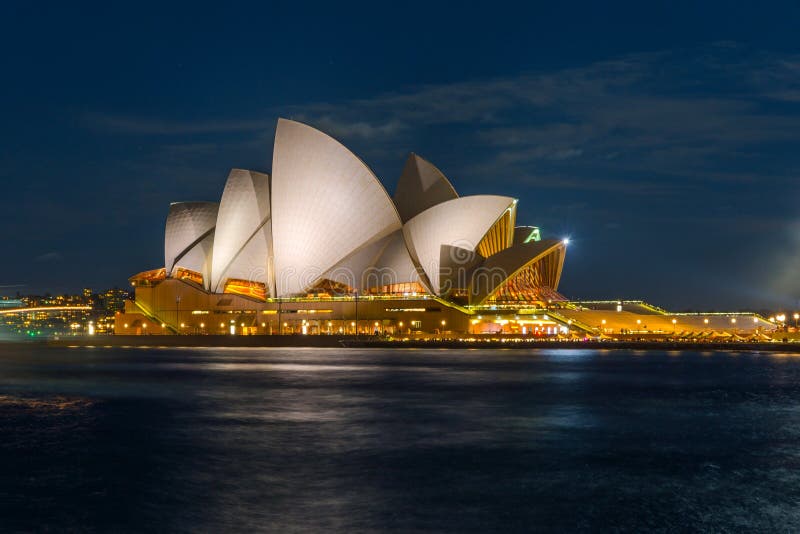 Sydney Opera House at Night Editorial Photo - Image of outdoor, night ...