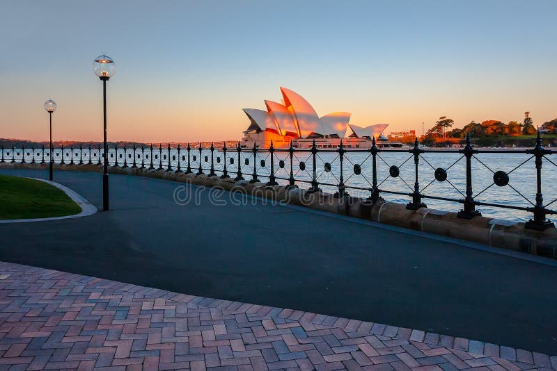 Sydney Opera House at Sunset. Editorial Stock Photo - Image of city ...