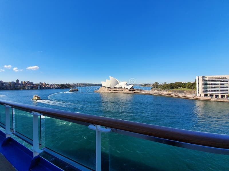 Sydney Opera House View from Cruise Ship Editorial Stock Image - Image ...