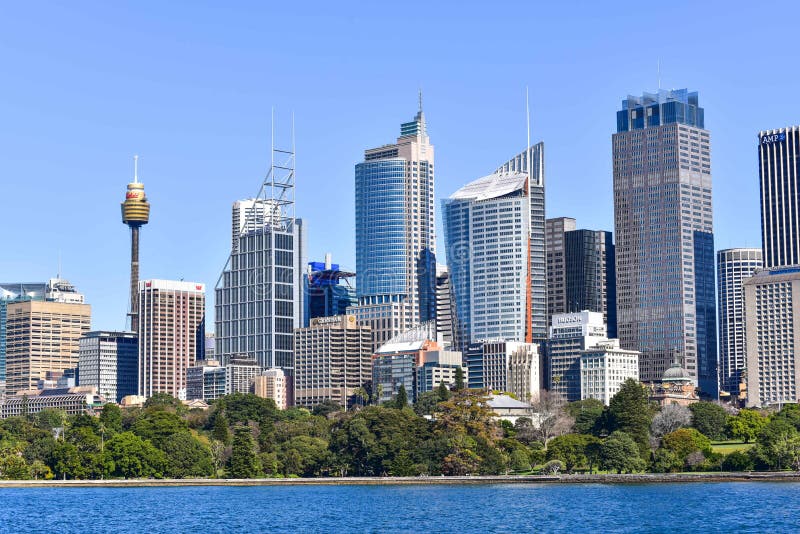 Sydney S Skyline in Australia S Financial Centre Editorial Stock Image ...