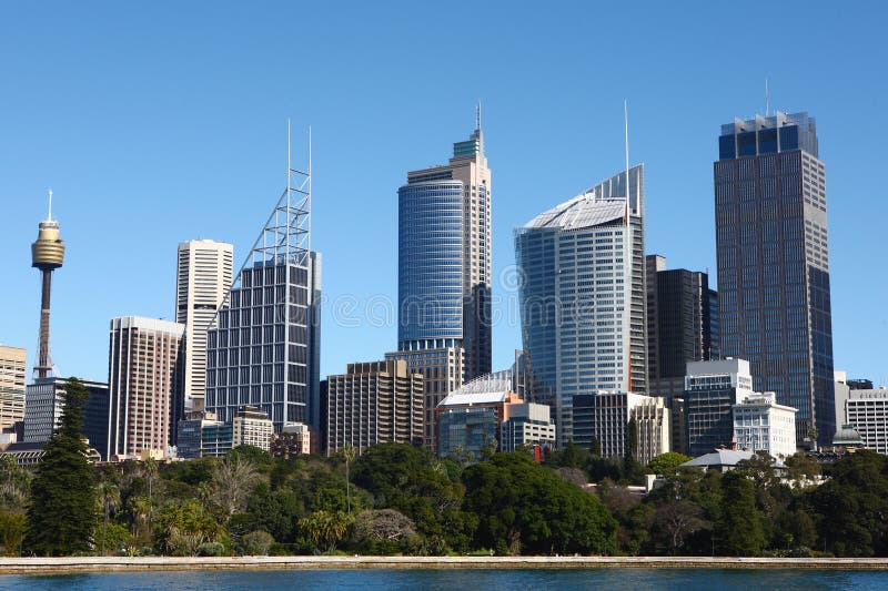 Sydney skyline stock image. Image of urban, bridge, city - 17190077