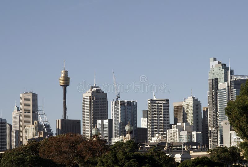 Sydney Skyline stock photo. Image of estate, property - 2420420