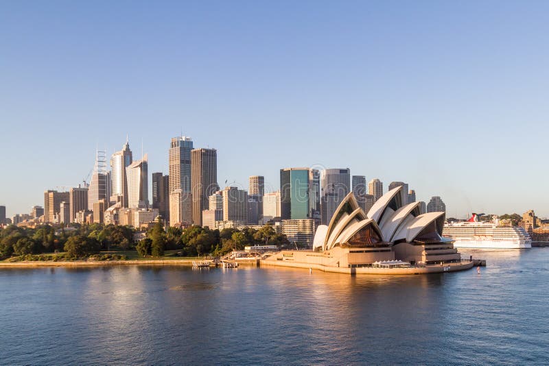 Sydney skyline cityscape editorial stock image. Image of historic ...
