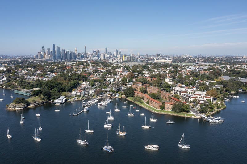 Sydney suburb of Balmain. stock photo. Image of river - 315963352