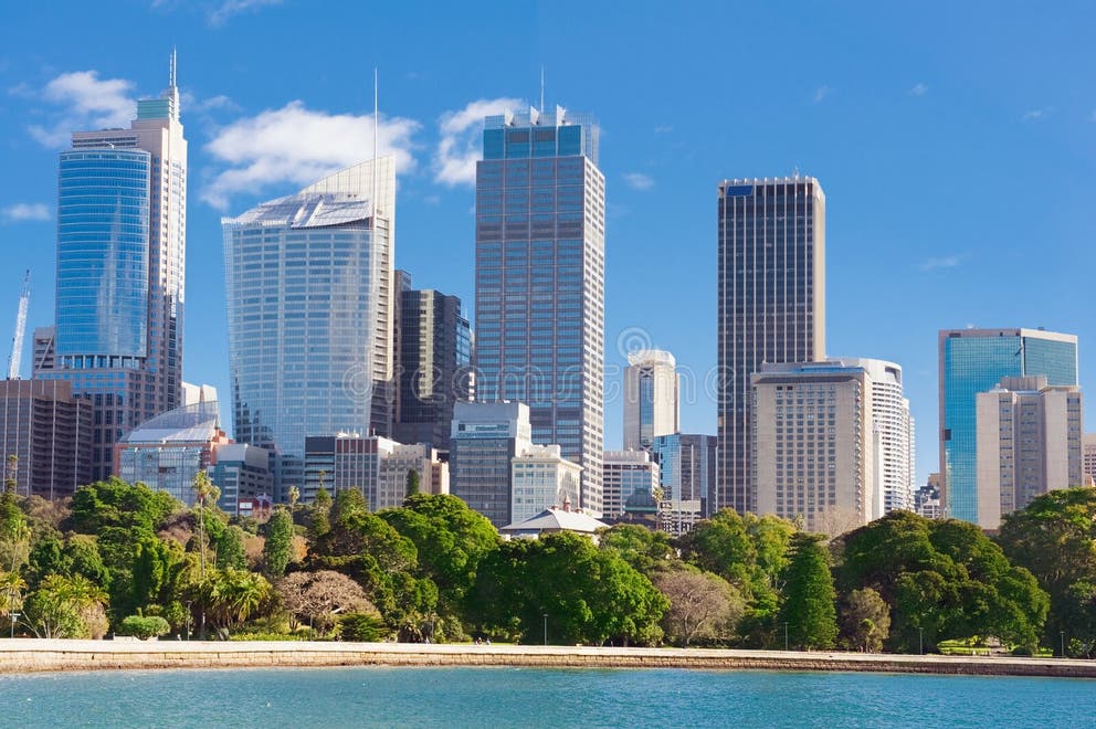 Sydney view at the noon stock image. Image of business - 26150893