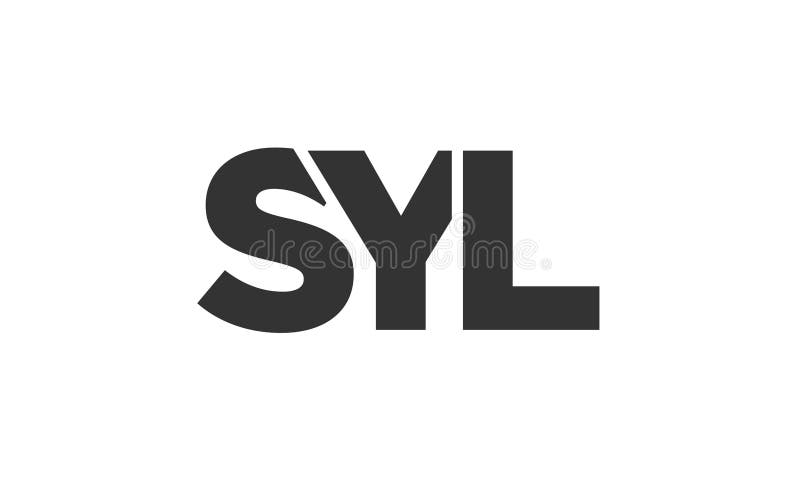 SYL Logo Design Template with Strong and Modern Bold Text. Initial ...