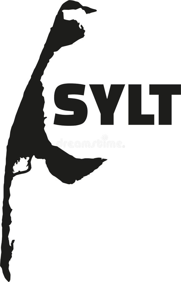 Sylt island map stock vector. Illustration of nordfriesische - 107175162
