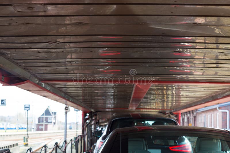The Sylt-NiebÃ¼ll Car Train Stock Image - Image of deutschland, drive ...