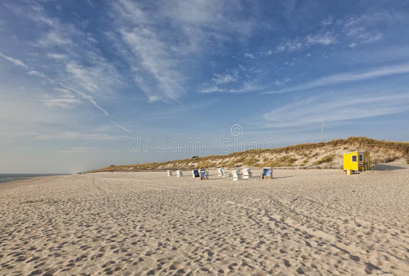 Sylt North Sea beach stock image. Image of island, coast - 93347463