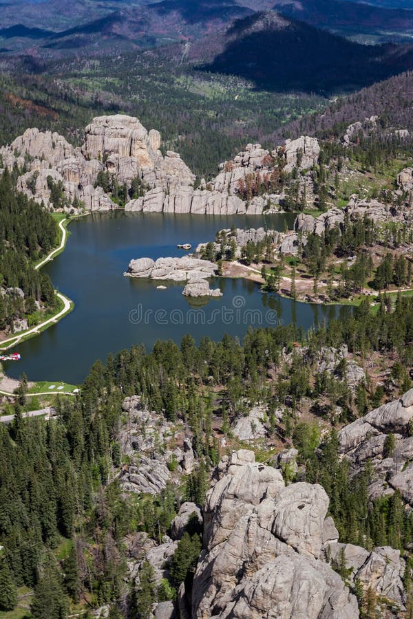 Aerial View of Lead South Dakota Stock Image - Image of view, america ...