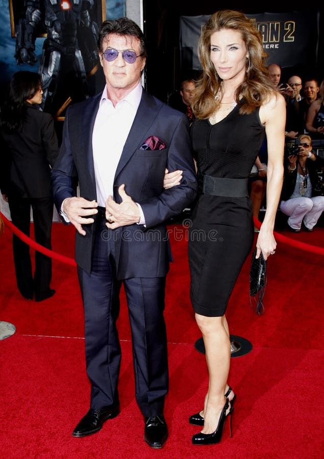 Jennifer Flavin Et Sylvester Stallone Image éditorial - Image du acteur ...