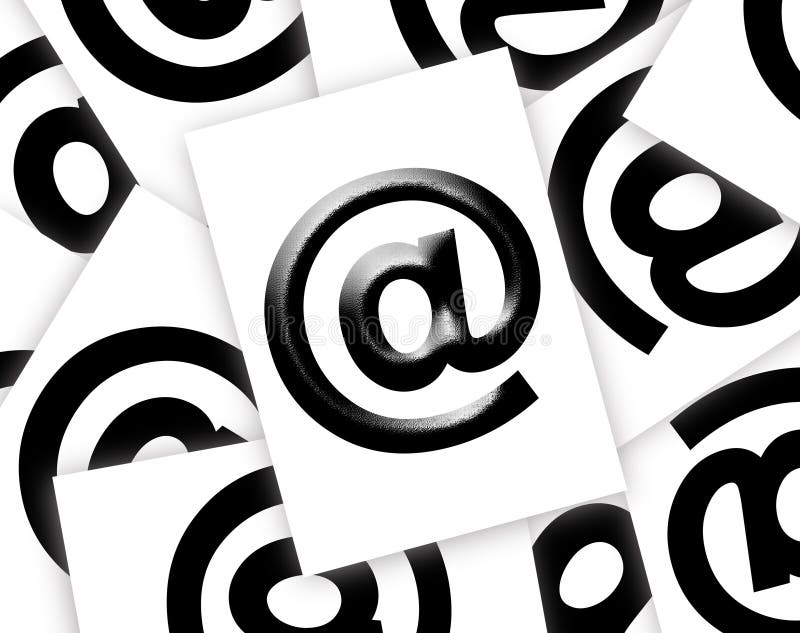 At, the at symbol stock illustration. Illustration of technology - 11263548