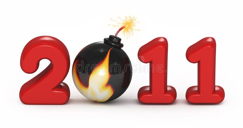 Symbol of 2011 year stock illustration. Illustration of number - 16898289