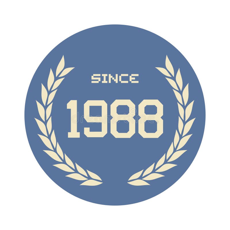 Since 1988 symbol stock vector. Illustration of year - 292580225