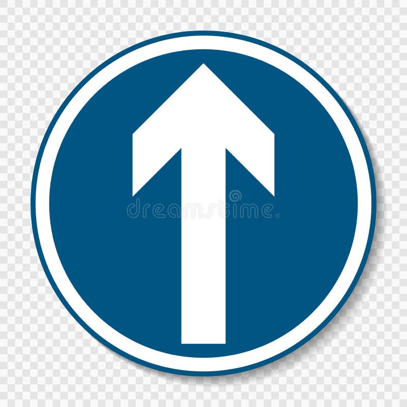 Go Straight Traffic Sign Stock Illustrations – 374 Go Straight Traffic ...