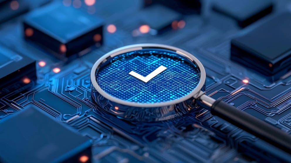 A Symbol of AI Ethics: an Algorithm with a Magnifying Glass and a ...