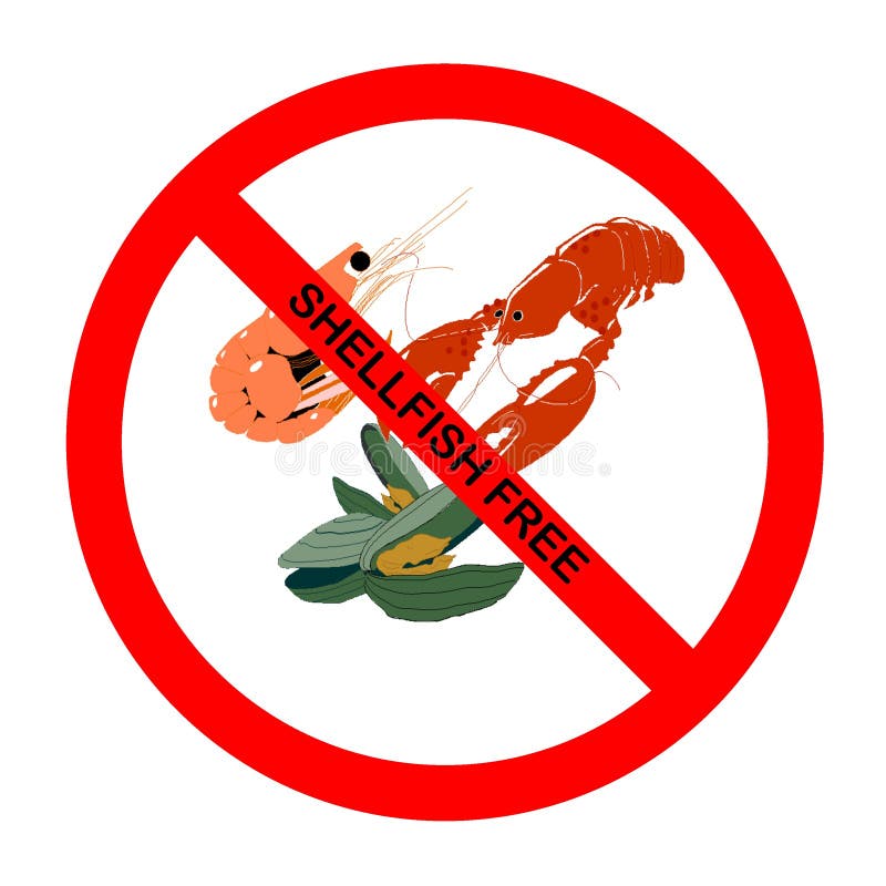 No Seafood Sign