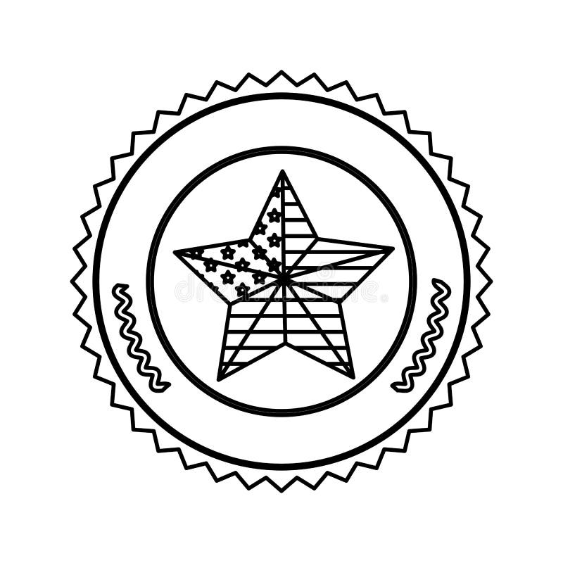 Symbol American Seal Sign Icon Stock Illustration - Illustration of ...