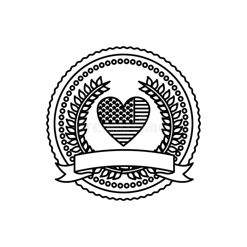 Symbol American Seal Sign Icon Stock Illustration - Illustration of ...