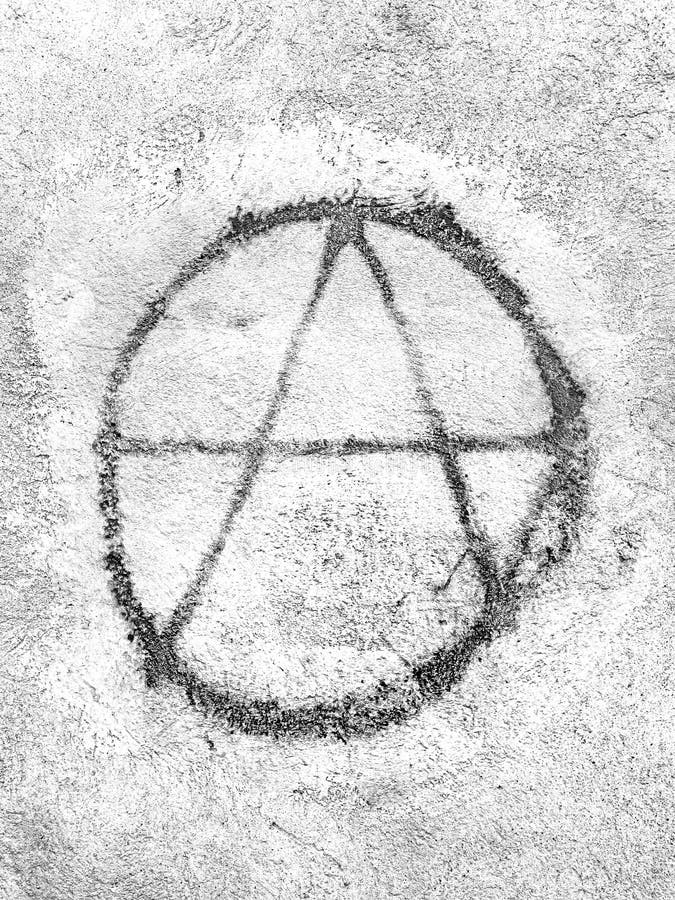 Symbol of anarchy stock photo. Image of graffiti, background - 275007870