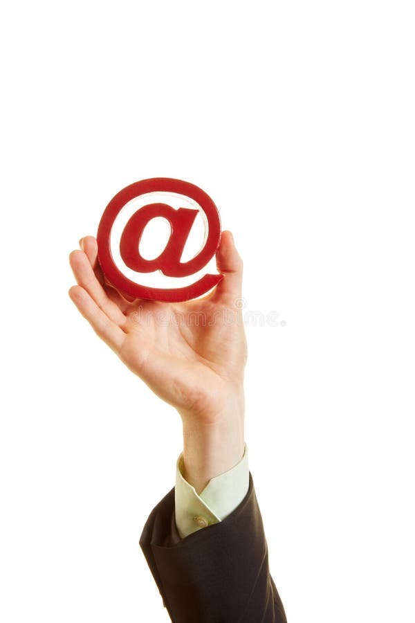 At Symbol As a Email and Internet Concept Stock Image - Image of ...