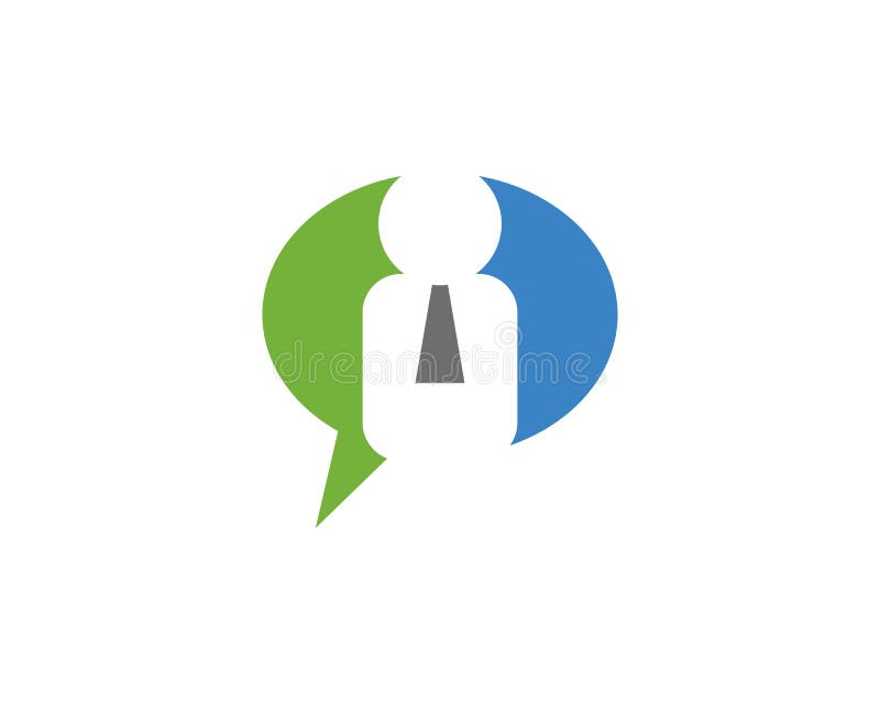 Employee chat logo stock vector. Illustration of isolated - 109811825