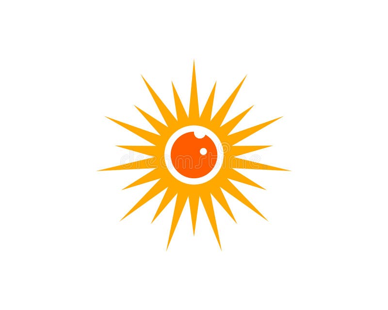 Eye sun logo stock vector. Illustration of medicine - 124039860