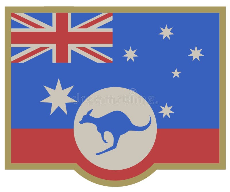 Symbol Australia elegance stock vector. Illustration of marsupial ...
