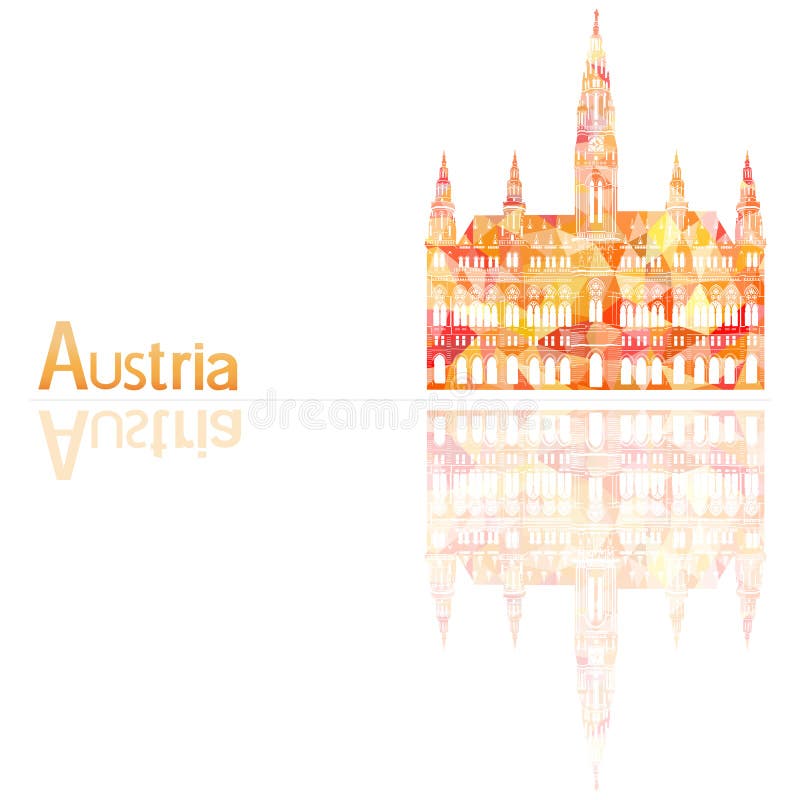 A symbol of Austria stock vector. Illustration of vienna - 60597197