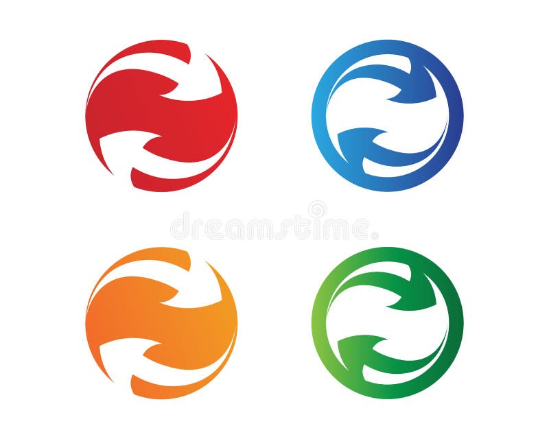 Symbol of Bidirectional Arrows Data Transfer Stock Vector ...