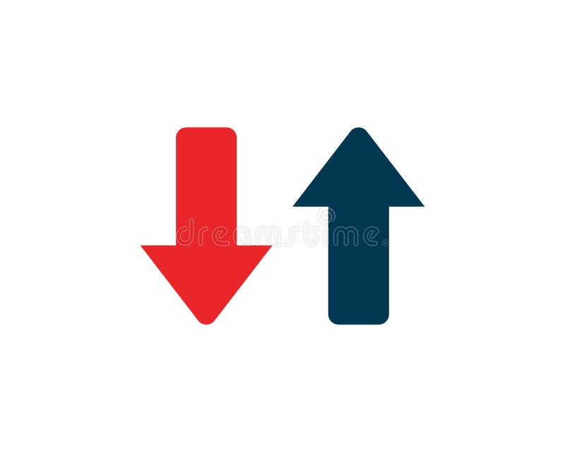 Symbol of Bidirectional Arrows Data Transfer Stock Vector ...