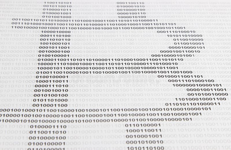 Symbol of Bitcoin is Encrypted in Binary Code Stock Image - Image of ...
