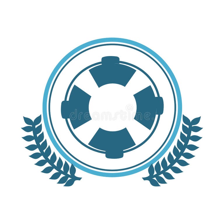Symbol Blue Lifeguard Float Icon Stock Illustration - Illustration of ...