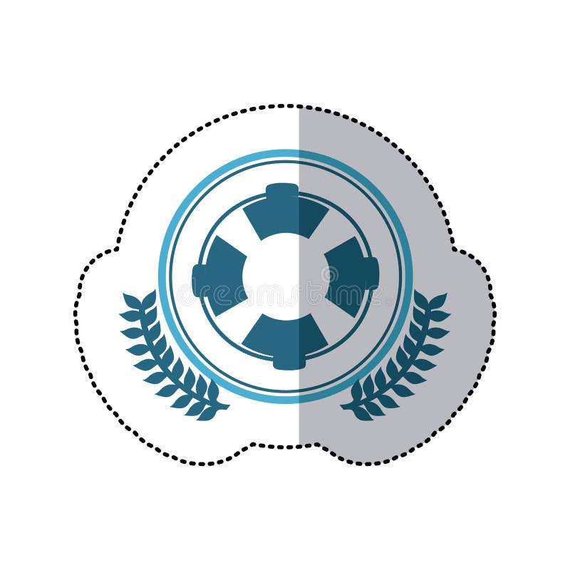 Symbol Blue Lifeguard Float Icon Stock Illustration - Illustration of ...