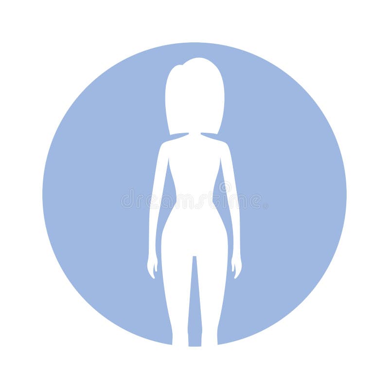 Symbol Body Woman Icon Image Stock Illustration - Illustration of model ...