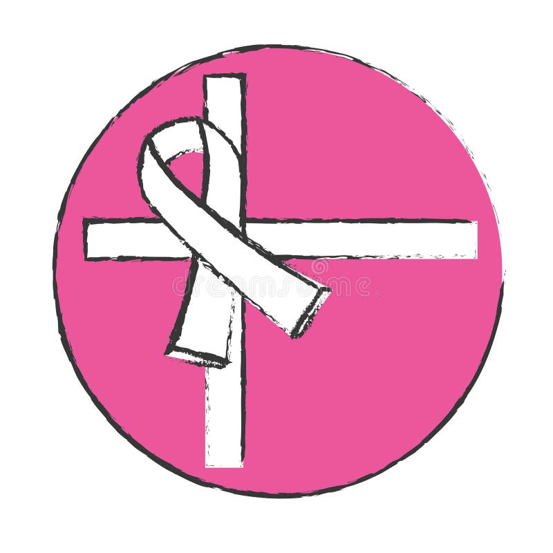 Symbol Breast Cancer Prevention Image Stock Illustration - Illustration ...