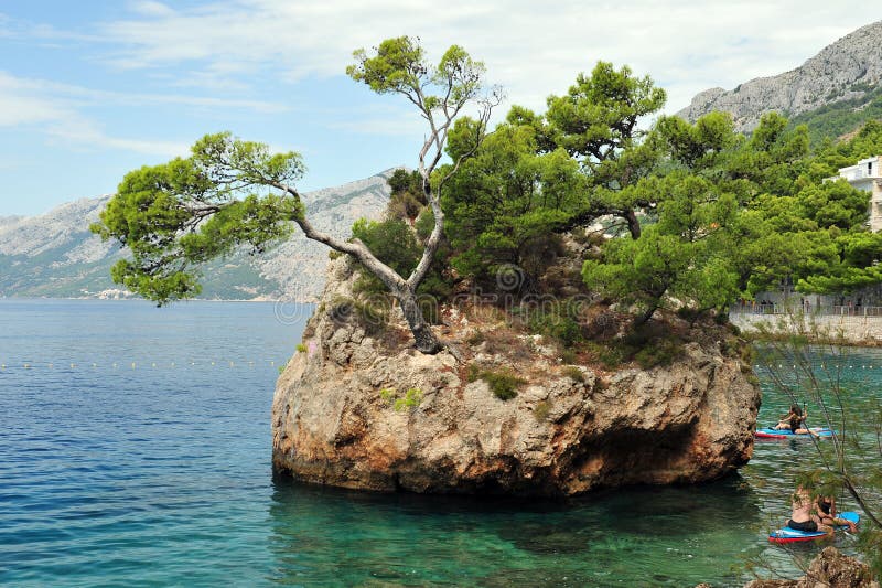 The Symbol of Brela stock image. Image of makarska, travel - 255955735