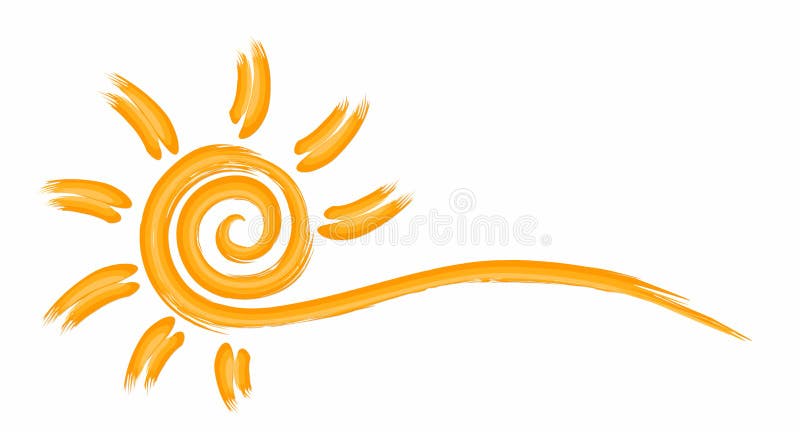 Symbol of bright sun. stock vector. Illustration of bright - 146355134