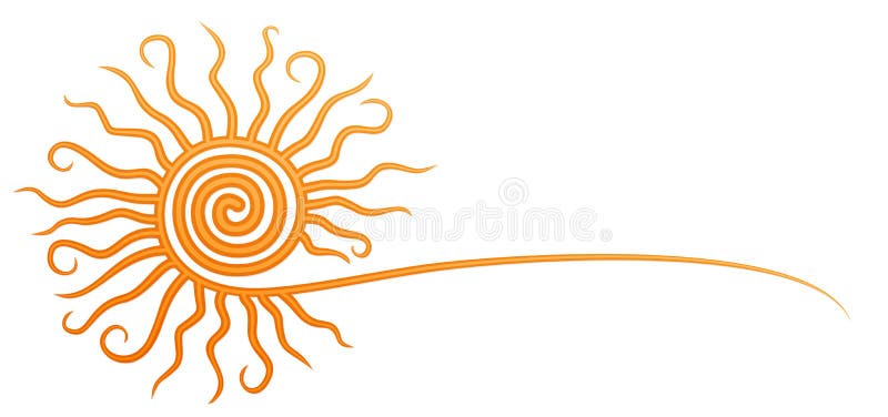 Symbol of bright sun. stock vector. Illustration of bright - 234656970