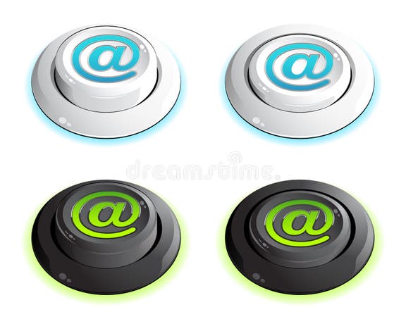 At symbol buttons stock illustration. Illustration of design - 11119445