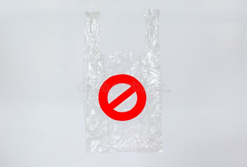 The Symbol of the Campaign To Stop Using Plastic Bag on White ...
