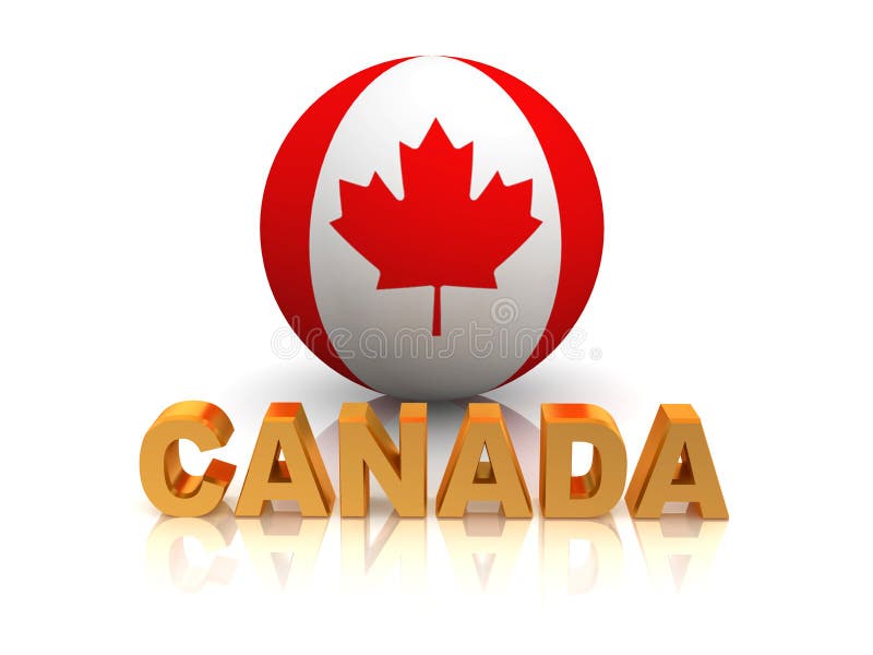 Symbol of Canada stock illustration. Illustration of ball - 9467486