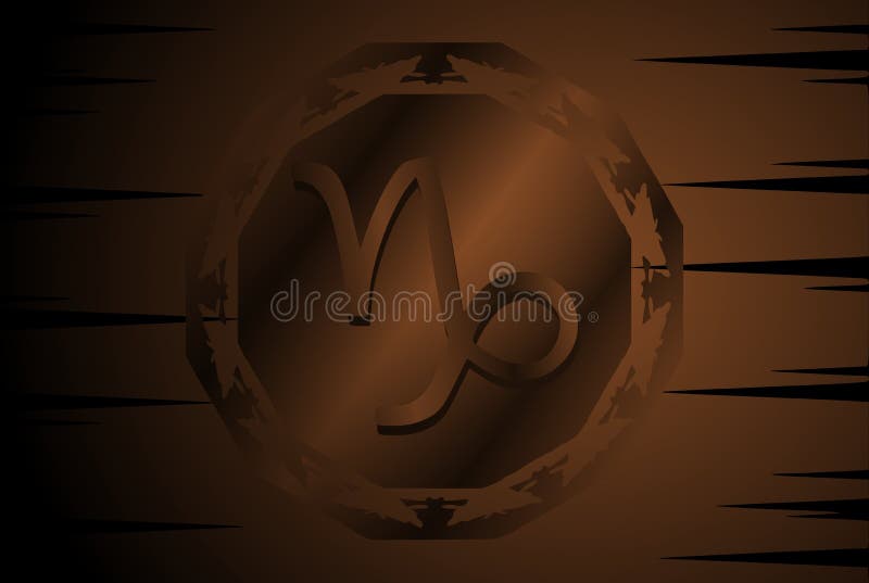 Symbol of Capricorn Zodiac Sign Made with Spots Stock Illustration ...