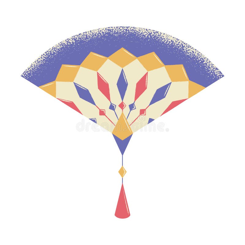 The Symbol of Carnival is a Fan. Bright Multicolored Open Fan for ...