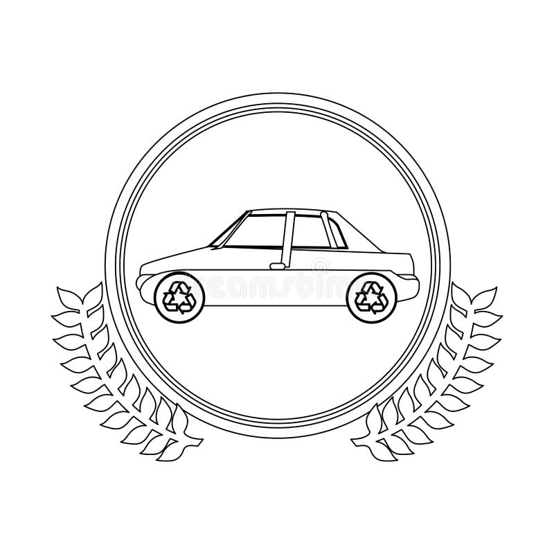 Symbol Cars Care Environment Image Stock Illustration - Illustration of ...