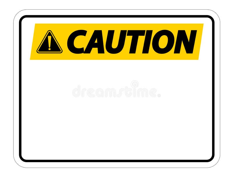 Symbol Caution Forklifts in Operation Sign on White Background Stock ...
