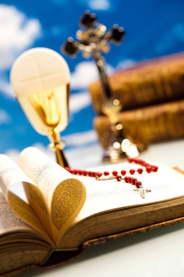 Symbol Christianity Religion, Bright Background, Saturated Conce Stock ...