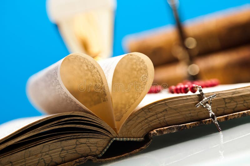 Symbol Christianity Religion, Bright Background, Saturated Conce Stock ...