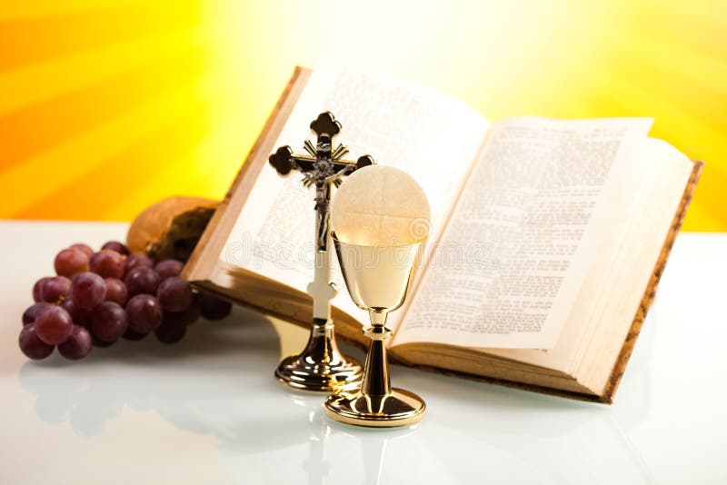 Symbol Christianity Religion, Bright Background, Saturated Conce Stock ...