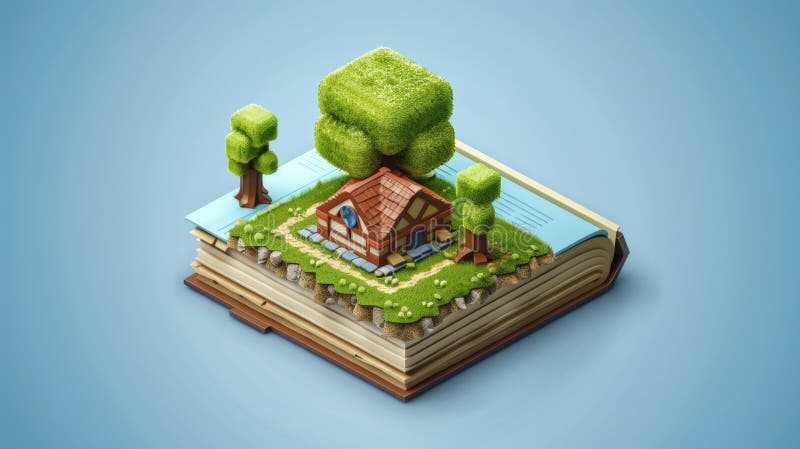 Symbol for a Closed Book, Symbol for an Electronic Library, Symbol for ...